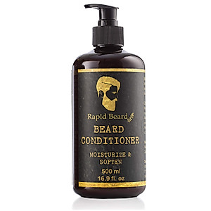 Beard Shampoo and Beard Conditioner Wash & Growth kit for Men Care - Softener & Moisturizer for Hydrating, Cleansing and Refreshing Beard and Mustache Facial Hair Gift Set (500ml / 16.9 fl oz)