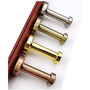 eForwish Robe Towel Hook Brushed Red Copper, Simple Brass Bathroom Robe Hook,Hand Towel Holder,Heavy Duty Clothes Hanger for Wall or Cloakroom,2 of Pack