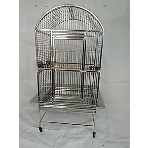 BMWPET SUS201 Stainless Steel DOMETOP Style Bird CAGE Parrot CAGE 28"X20"X60"