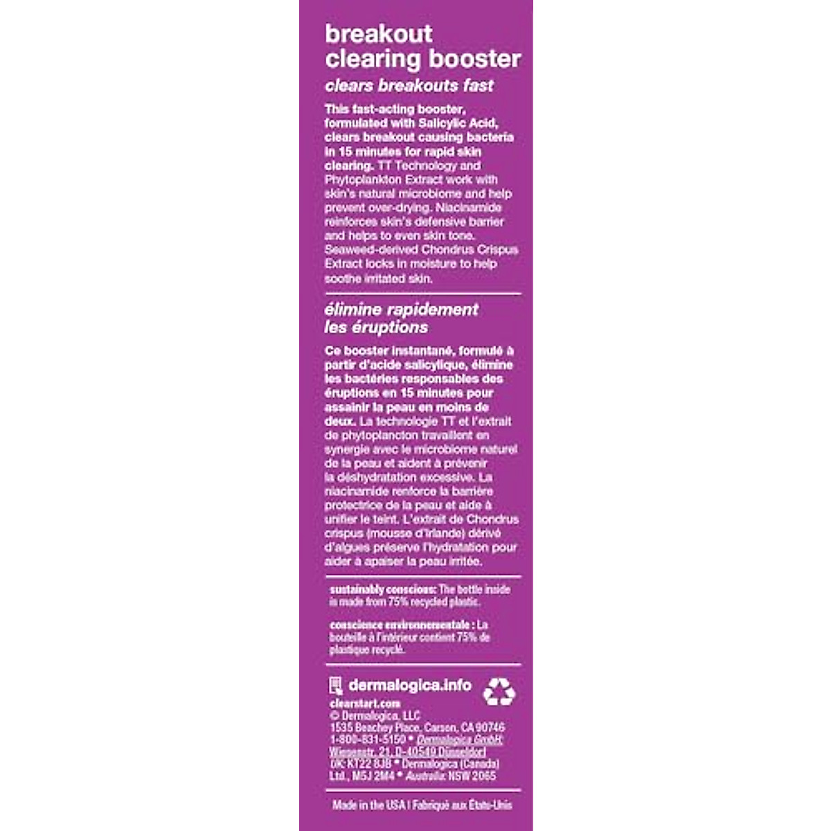 Dermalogica Clear Start Breakout Clearing Booster (1 Fl Oz) Acne Spot Treatment with Salicylic Acid - Clears Breakouts & Locks in Moisture To Soothe Irritation