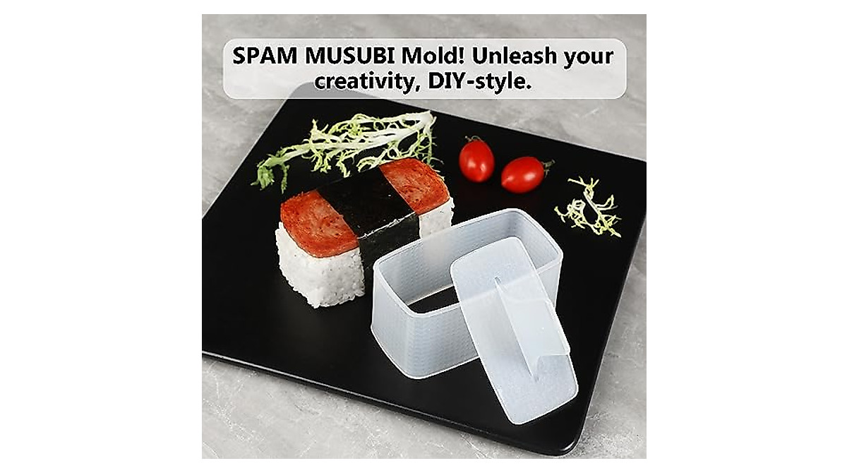 Spam Musubi Mold, Musubi Maker Press 2 Pack with Luncheon Meat Slicer ...