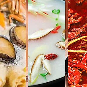 Chafing Dishes Large Pots For Cooking Gas Grilled One-piece Copper Hot Pot Kitchen Thickened Copper Charcoal Tableware Multifunctional Pot Gift (Color : B, Size : 32cm)