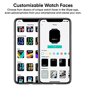 WYZE Smart Watch, Aluminum Smartwatch for Android Phones and iOS Phones IP68 Waterproof Fitness Tracker with Heart Rate/Blood Oxygen/Sleep/Menstrual Monitor Digital Watch (Watch 47MM)