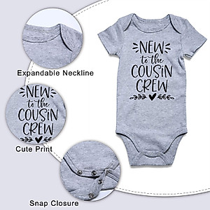 Vieille Newborn Baby Cousin Crew Clothes Bodysuit Girl Cotton Short Sleeve for Infant Unisex Boy Outfits Jumpsuits 0-3 Months