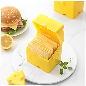 Pyrrhiax Cheese Storage Cheese Keeper Sliced Cheese Container for Fridge With Flip Lid Butter Block Cheese Slice Storage (1pcs)