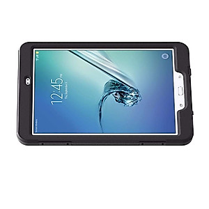 Verizon OEM Rugged Shock Absorbing Impact Protection Case with Built-in Screen Guard for Samsung Galaxy Tab E 9.6" - Black