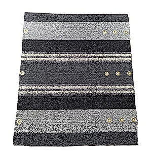 ShadePro RV Step Covers - 2 Pack (Black) - Adjustable Wrap Around Stair Rug Covers for RVs, Campers, and Trailers - 24 Inches - Trim to The Perfect Size - Fits Straight or Curved RV Steps