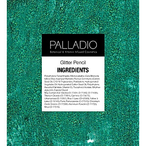 Palladio Glitter Eyeliner Pencil, Longlasting Creamy Cosmetic Pencil, Shimmer Eye Liner, Buttery Smooth Tip, Professional Makeup Glittery Pencil, Sharpenable, Blue Sparkle