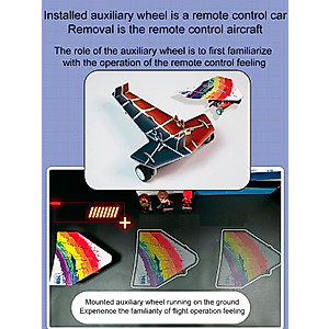 FLYCOLOR Rc Paper Airplane 2.4Ghz 3 Channel Remote Control,DIY RC Aircraft Plane,Ready to Fly with 10 Paper Airplane Templates for Beginners and Hobbyists(Dragon Kit)