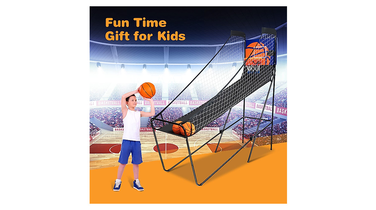 Giantex Foldable Electronic Arcade Basketball Game for Indoor Fun
