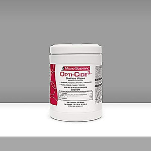 Micro-Scientific Opti-Cide3 Medical Disinfecting Wipes Healthcare Grade Disinfectant Cleaner Surface Wipes - OCW06-100