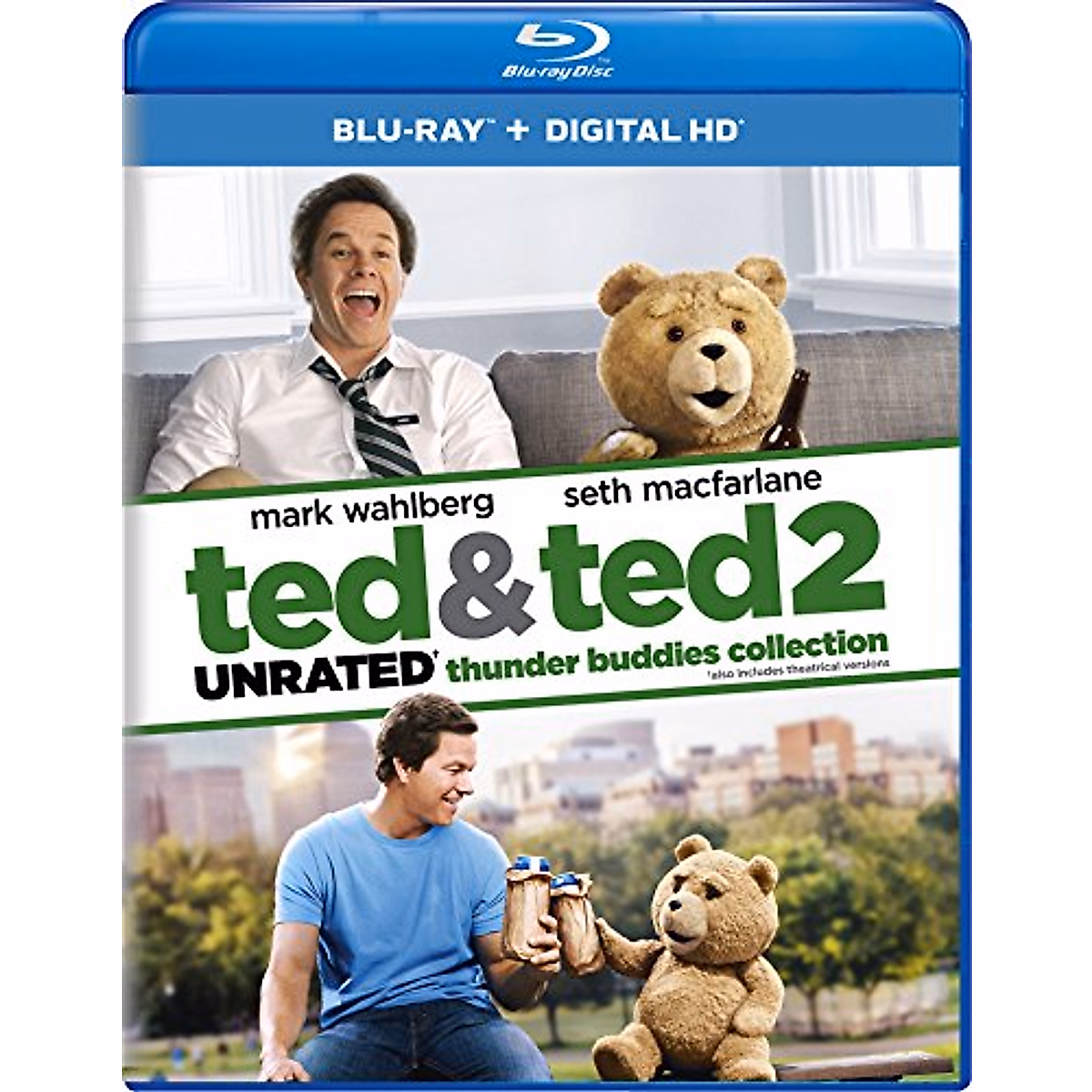 Ted & Ted 2 Unrated Thunder Buddies Collection [Blu-ray]