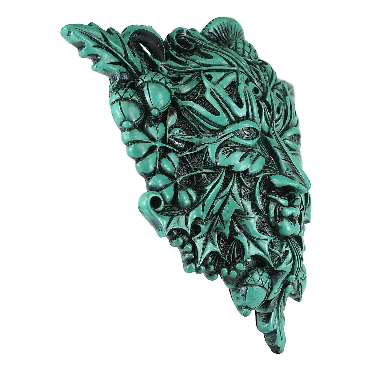 PIÑATAS OLE Green Acorn and Clover Greenman Unique Wall Plaque Figure by Maxine Miller - Favorite Decor Store