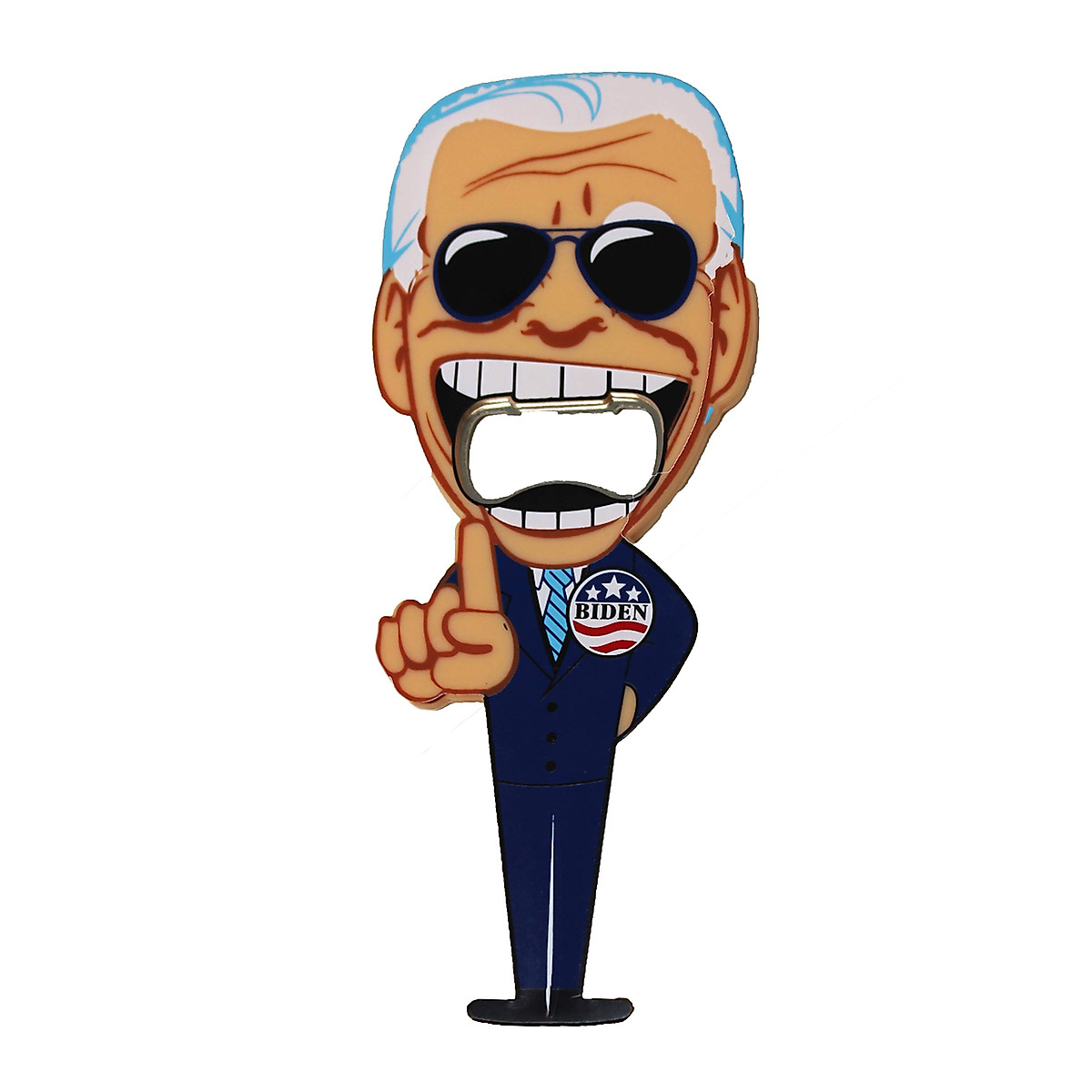 Joe Biden Big Bite bottle opener magnet