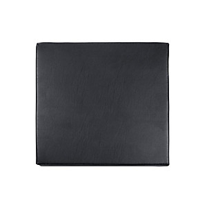 Lominc Square Seat Cushion 12x12 inch, Waterproof Leather Square Chair Pad, Anti Slip, Perfect for Metal/Wood Stool Chairs, Brown(Cushion Only)