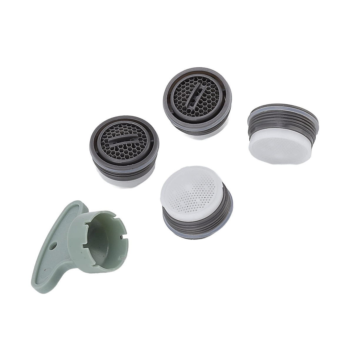 Garosa 5pcs M20 Faucet Cache Aerators with Spanner Kitchen Faucet Aerators Water Tap Aerators Water Saving Restrictor Set Replacement Part for Bathroom Kitchen Sink