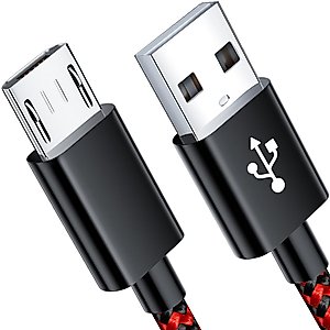 Micro USB Cable,6FT Fast Android Charging Cord for Kindle eReaders,X-Box One/PS4 Controller,Alcatel Phone,Braided Charger Cord for Fire Tablet,Samsung Galaxy S7 Edge S2 J7 J5 J3,LG K40,Moto E4 E5 E6