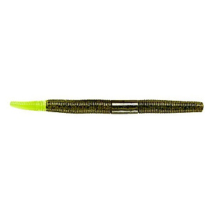 Yum Lures YDG559 Dinger Fishing Bait, Green Pumpkin/Chartreuse, 5"