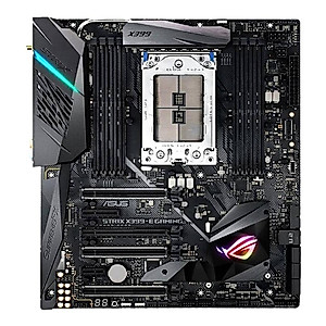 ASUS ROG STRIX X399-E GAMING AMD Ryzen Threadripper TR4 DDR4 M.2 U.2 X399 EATX HEDT Motherboard with onboard 802.11AC WiFi, USB 3.1 Gen2, and AURA Sync RGB Lighting