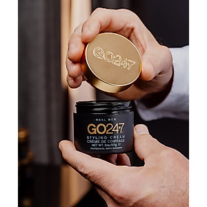 GO247 Styling Cream - Medium Hold, Matte Finish, 2 Oz