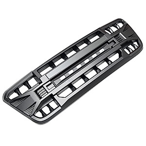 MEGAIE Front Grill Replacement for F150 2004-2008, Matte Black Front Bumper Grille w/Off-Road Lights