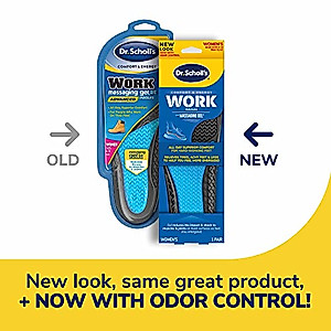 Dr. Scholl's Work Insoles All-Day Shock Absorption and Reinforced Arch Support that Fits in Work Boots and More (for Women's 6-10)
