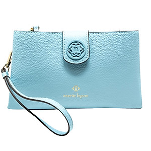 Nanette Lepore Triple Convertible Wallet on a String Ice Blue One Size