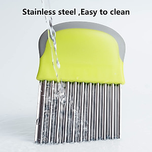 Nax Caki Crinkle Cutter with Protective Cover,Crinkle Cutter for Veggies,Potato Carrot Chip Vegetable Crinkle Wavy Chopper Cutter