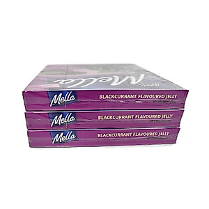Goplana | Mella | Blackcurrant Flavored | Jelly in Chocolate | 6.7 oz | Pack of 3
