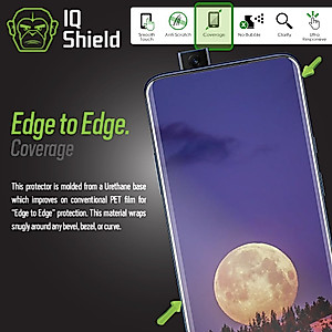 IQShield Screen Protector Compatible with OnePlus 7 Pro (2-Pack)(Case Friendly) LiquidSkin Anti-Bubble Clear TPU Film