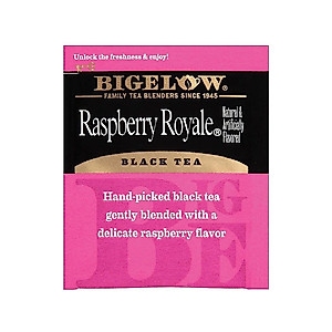 Bigelow 003401 Raspberry Black Tea, Raspberry, 0.34 lbs, 28/Box