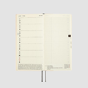Hobonichi Techo Weeks [English/Tall and Slim Size/January 2024 Start] Tomitaro Makino: Shihai Sumire