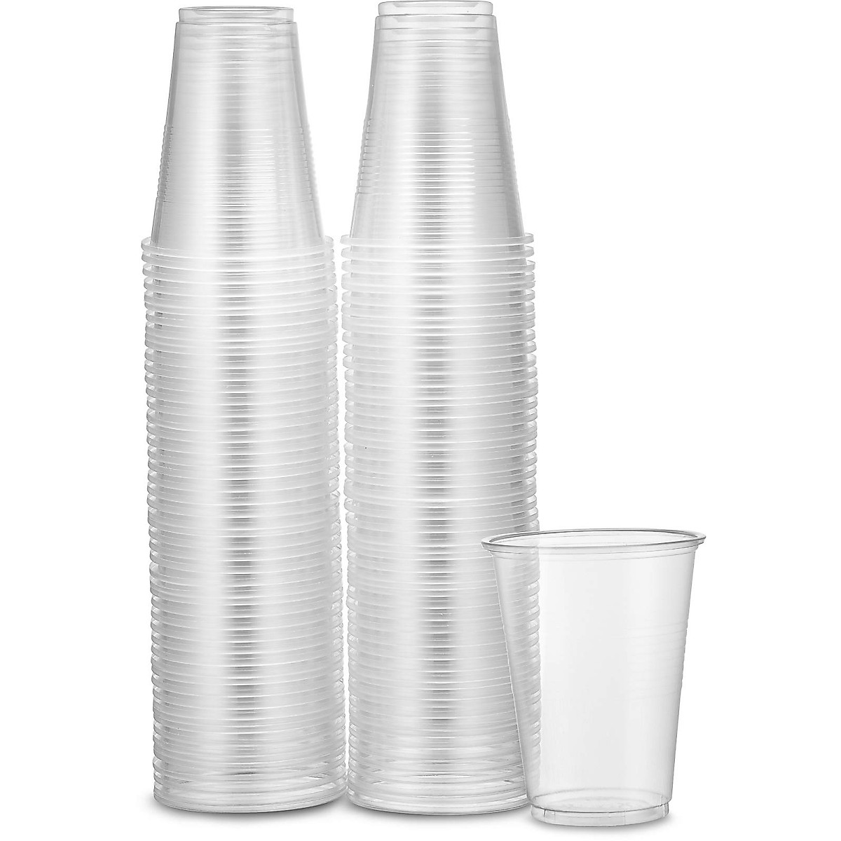 PLASTICPRO 7 oz Clear Plastic Disposable Drinking Cups [400 count]