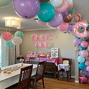 Sweet One Balloons,Donut First Birthday Balloons,Sweet One Donut Birthday Party Decorations,Sweet One Birthday Balloons,Donut Grow Up Party Supplies 1st Birthday.