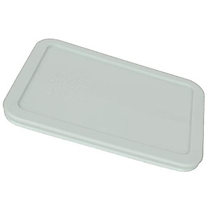 Pyrex 7210-PC 3-Cup (1) Jet Gray, (1) Muddy Aqua, & (1) Sun Bleached Turquoise Plastic Storage Lid, Made in USA
