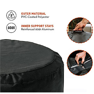 Solo Stove Yukon Shelter Protective Fire Pit Cover for Round Fire Pits Waterproof Cover Great Fire Pit Accessories for Camping and Outdoors, Black