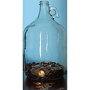 Skywin Swear Jar - Large Glass Money Jar and Adult Piggy Bank for Storing Coin & Change