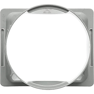 Portable Air Conditioner Exhaust Hose Coupler - 5.9 inch/6 inch AC Hose Coupler Extension, Portable Window Adapter A/C Unit Tube Connector Mobile air Conditioning Accessories (Square to Round)