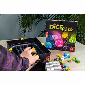 Dice Flick - Board Game by Pegasus Spiele 2-4 Players – Board Games for Family – 15-25 Minutes of Gameplay – Games for Family Game Night – Kids and Adults Ages 8+ - English Version