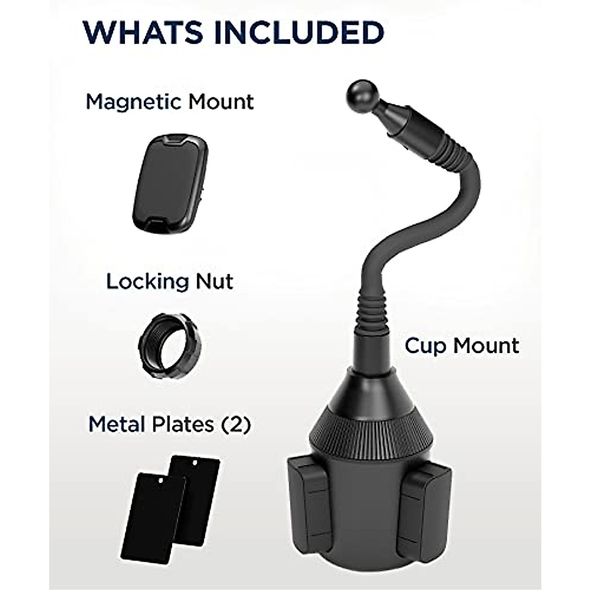 Encased Cup Phone Holder for Car, Magnetic Universal Cupholder Cellphone Mount for iPhone 11/12/13/14 Pro Max & Samsung S8/S9/S10/S20/Plus/Ultra