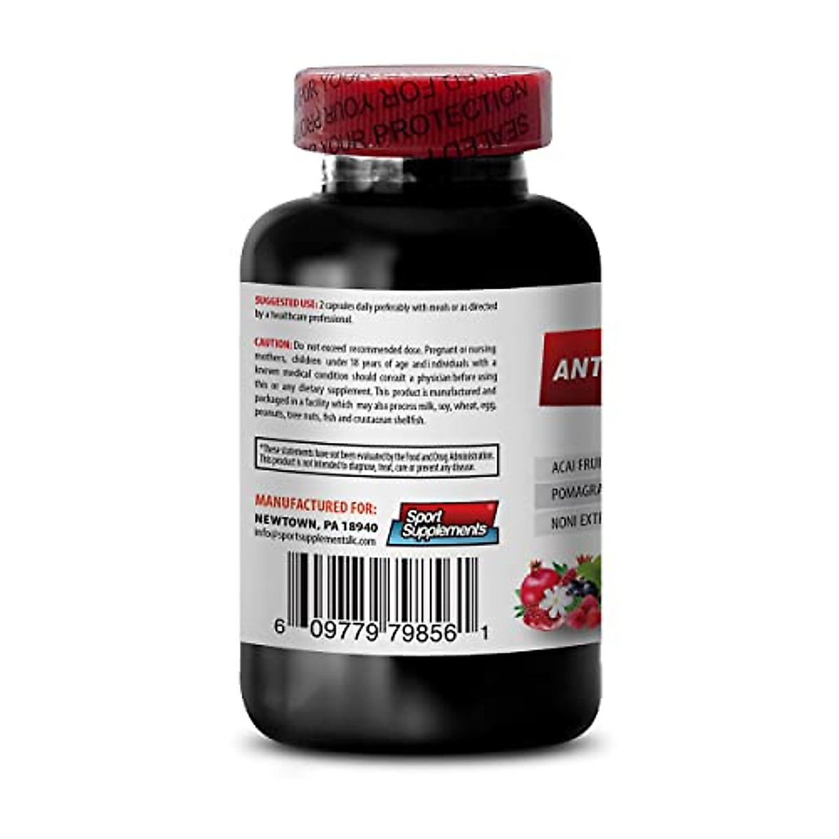 antioxidant multivitamin - ANTIOXIDANT MEGA COMPLEX 1440 MG - Resveratrol complex, Acai berry pills, Trans-resveratrol, Goji berry pills, Pomegranate extract capsules, Mangosteen - 2B 120 Capsules