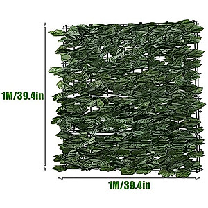 HACSYP Expandable Faux Privacy Fence Artificial Ivy Privacy Fence Screen Roll Tree Simulation Leaf Garden Fence | Anti-Ultraviolet Windproof Courtyard Terrace Decoration Privacy Protection