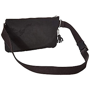 Kipling Women's Presto Up Waist Pack, Black Noir, 11" L x 6.5" H x 1.25" D