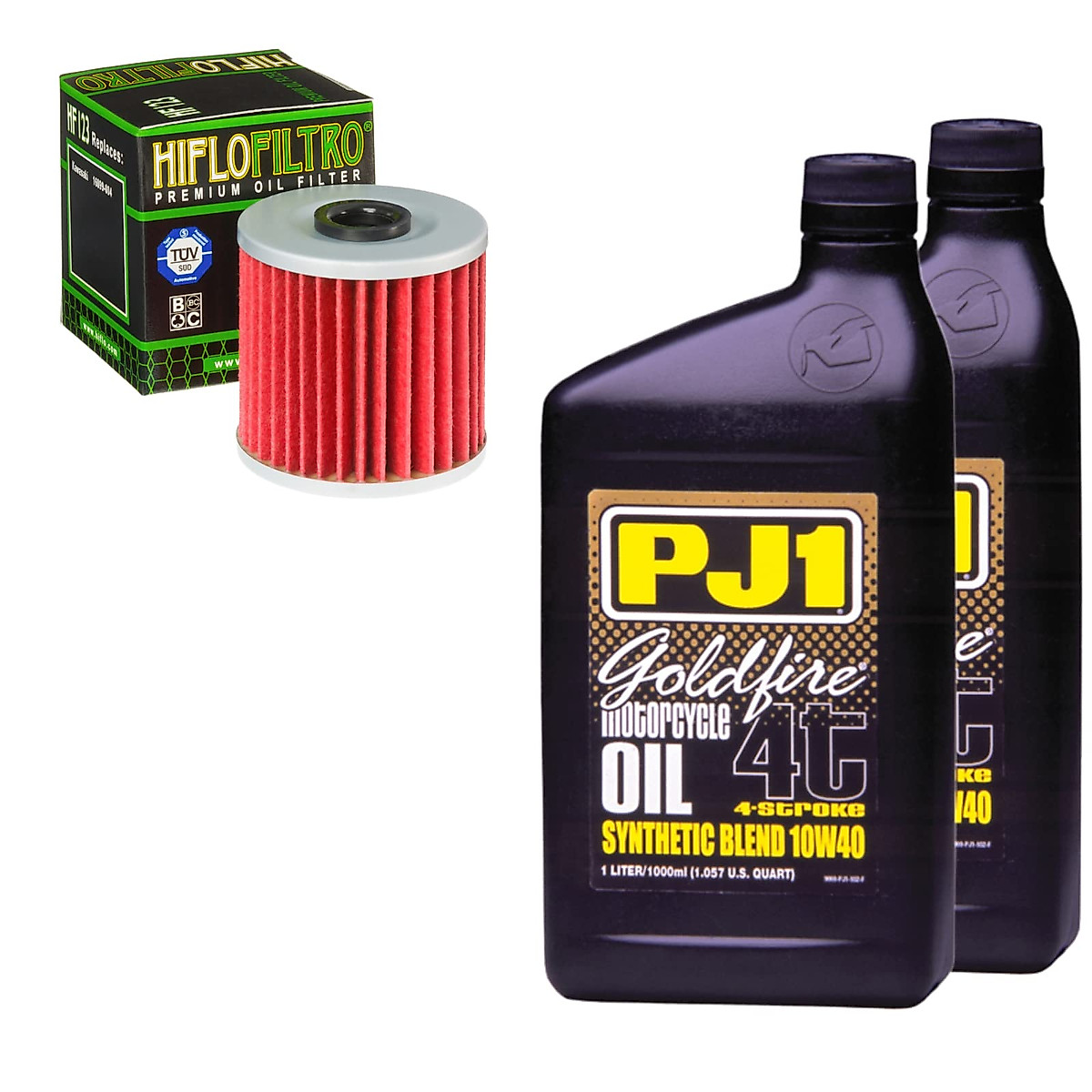 RAD Powersports Oil Change Kit For Kawasaki 2001 KEF 300 Lakota Sport SRA Synthetic 10W-40