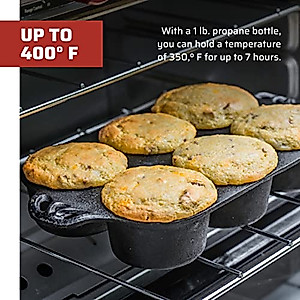 Camp Chef Outdoor Camp Oven, Dimensions with handles: 15 in. L x 25 in. W x 18 in. H