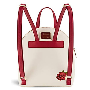 Loungefly Disney Belle Flowers Faux Leather Womens Double Strap Shoulder Bag Purse