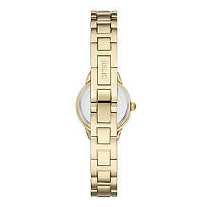 Relic by Fossil Women's Tenley Three-Hand Gold Alloy Metal Bracelet Watch (Model: ZR34506)