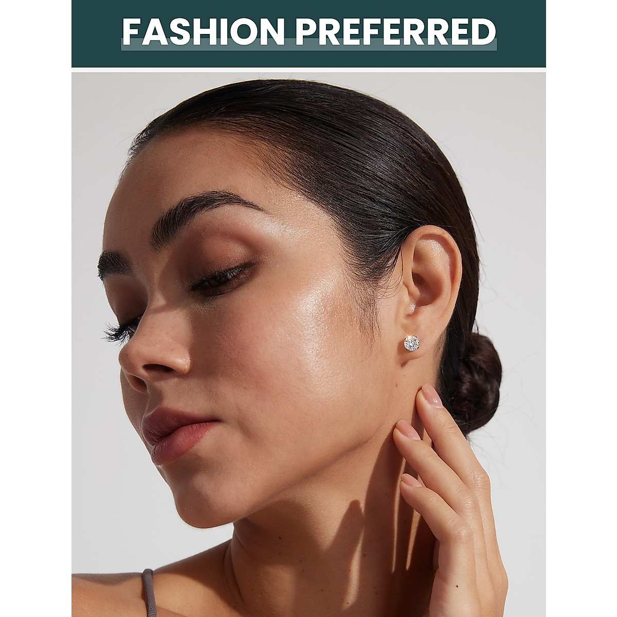 5 Pairs Set Ladies Titanium Earrings, Anti-Allergy Earrings, Noble and Classic, Acid and Alkali Resistant, Antioxidant, No Fading 3-7mm