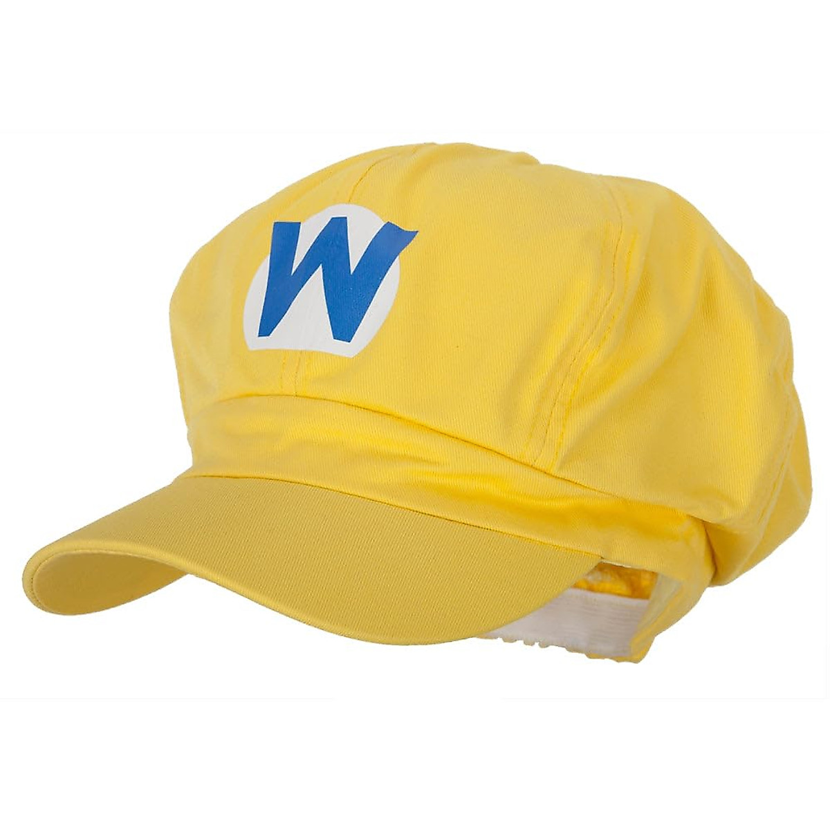 e4Hats.com Mario Luigi Wario Waluigi Heat Transferred Cotton Elastic Newsboy Cap - Yellow OSFM