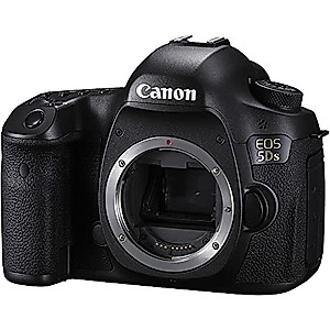 Canon EOS 5DS DSLR Camera (Body Only) (0581C002) + 64GB Memory Card + Case + Card Reader + Flex Tripod + Hand Strap + Cap Keeper + Memory Wallet + Cleaning Kit (Renewed)